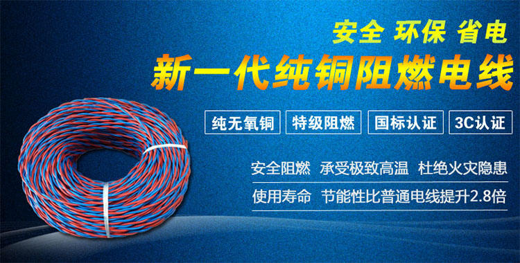 ZR-RVS2*1.5平方阻燃电线